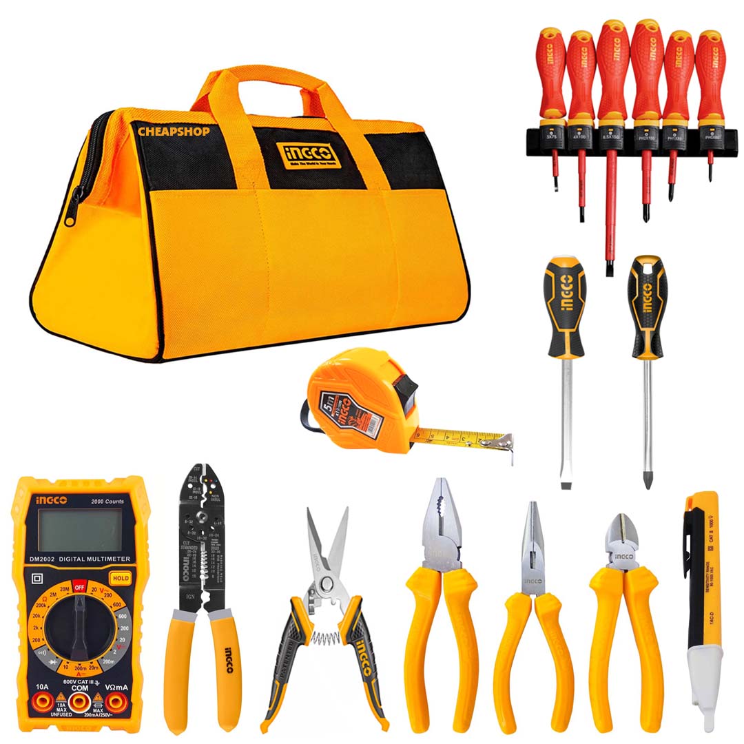 Pack electricien 17 pcs ingco - Ingco