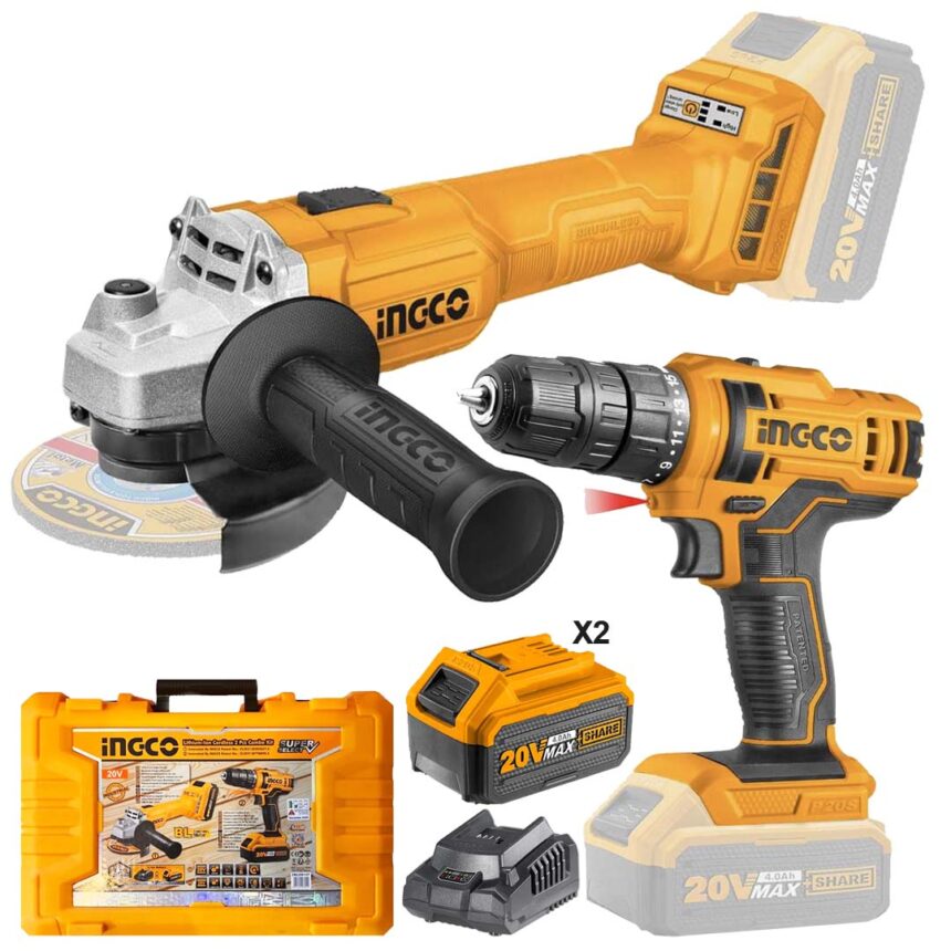 Pack visseuse et meule 20v 4a valise ingco - Ingco