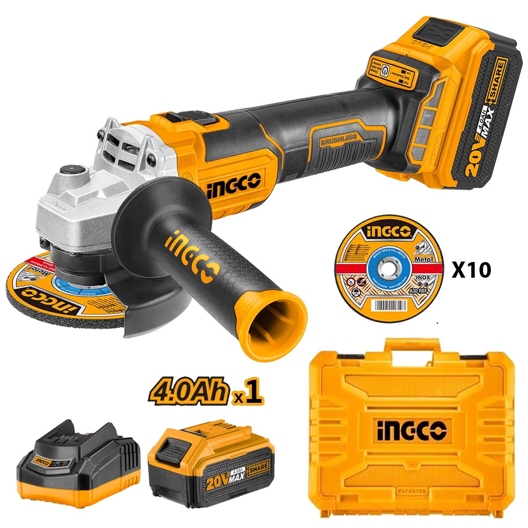 Meule a disque ingco 20v 4a valise - Ingco
