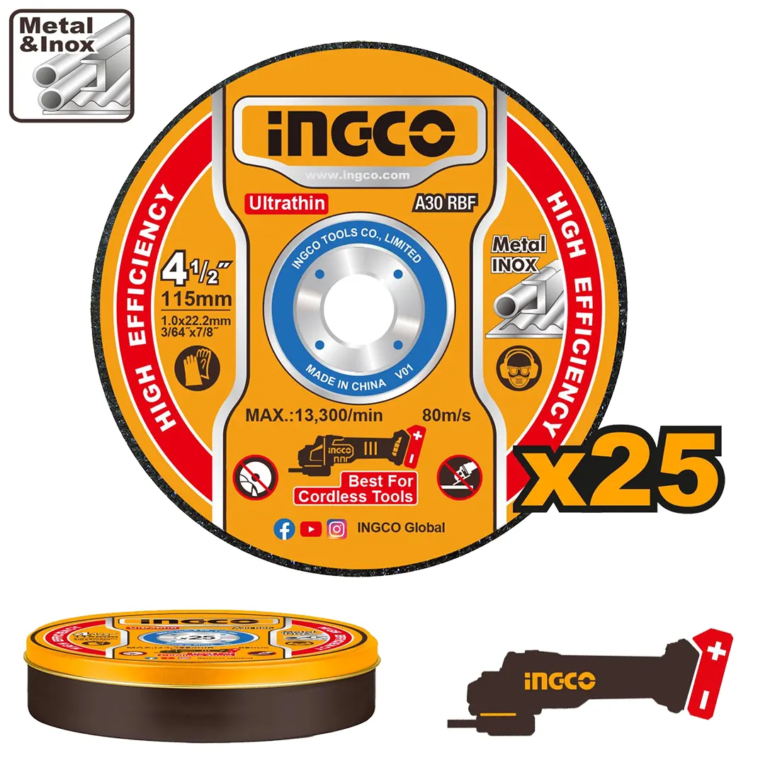 Disques pour meule ingco 25 pcs 155mm - Ingco Disques pour meule ingco 25 pcs 155mm - Ingco